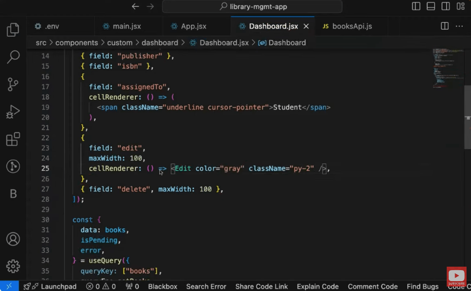 Build Library Management System Using React, Shadcn/ui, Supabase, and React Query